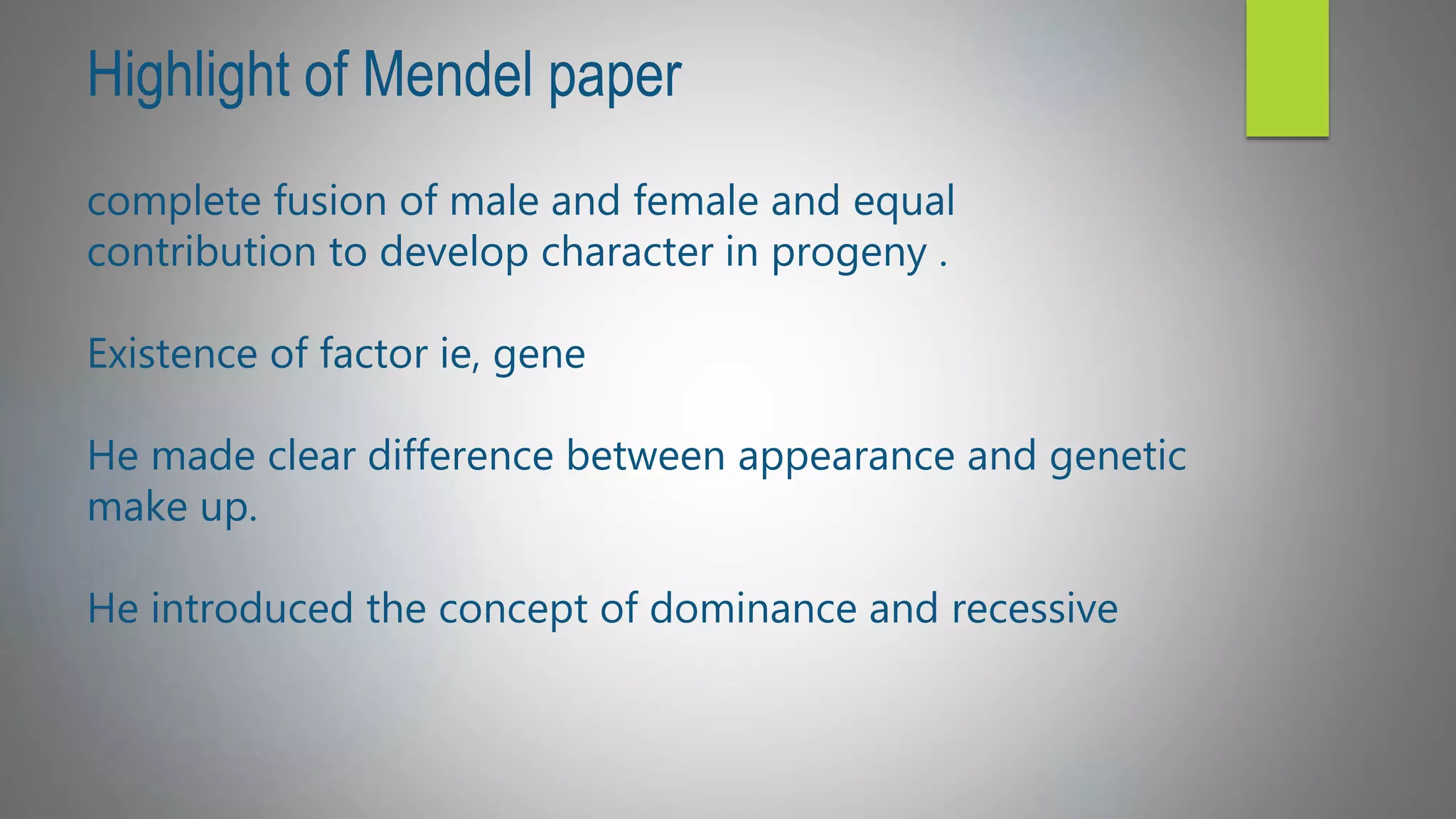 Gregor john mendel (1822 1884) | PPTX