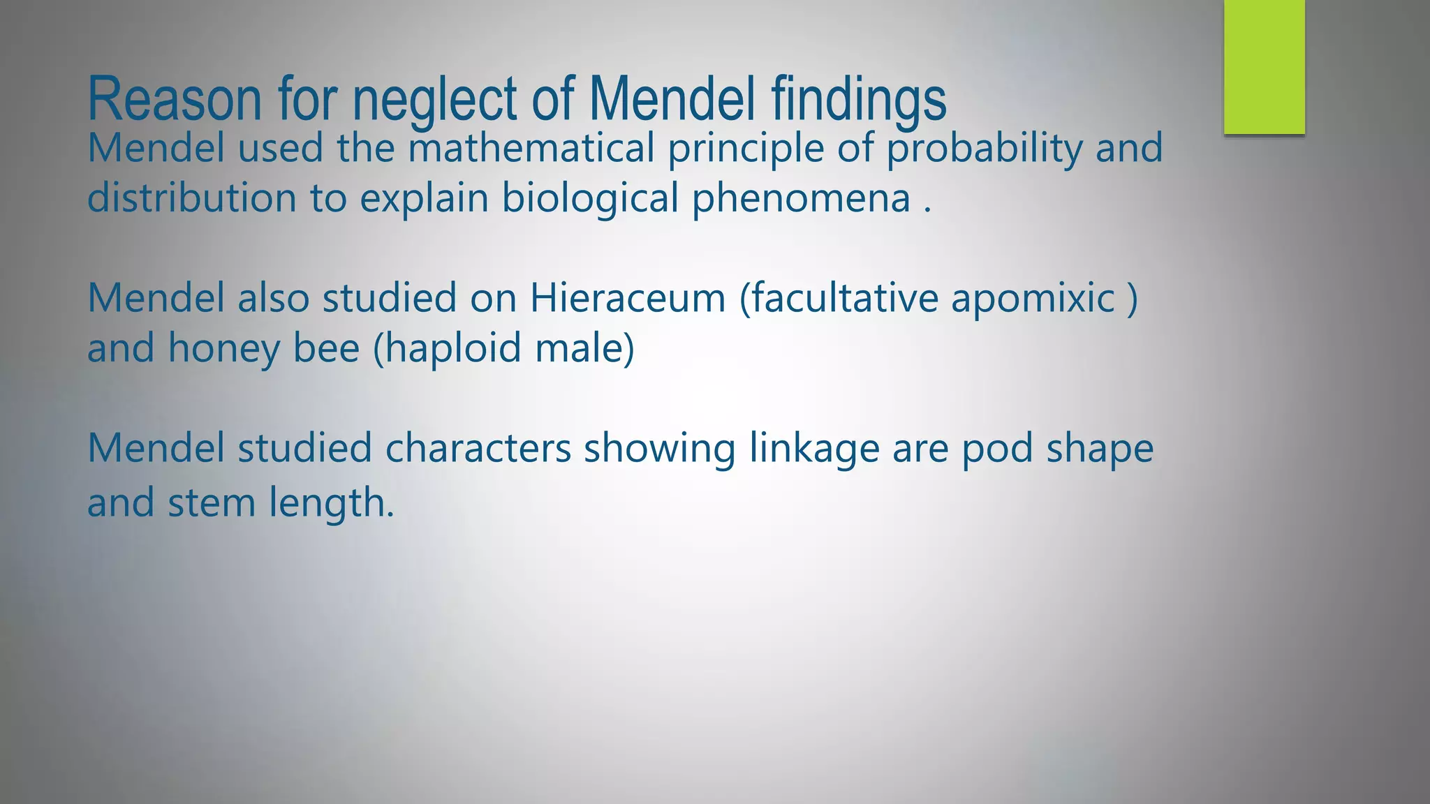 Gregor john mendel (1822 1884) | PPTX