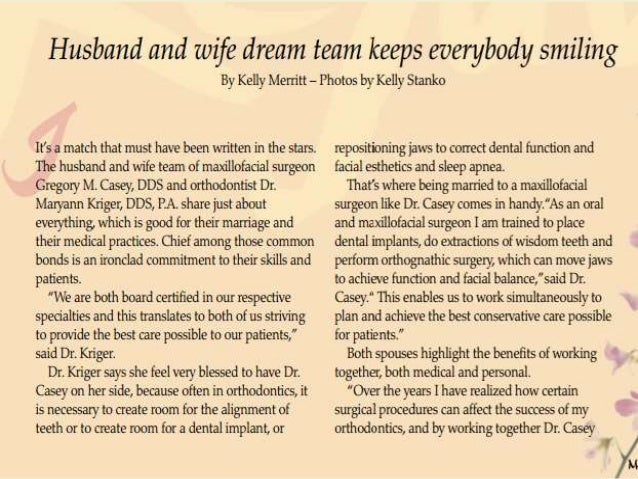 Dr. Gregory Casey and Dr. Maryanne Kriger