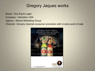 Gregory Jaques works | PPTX