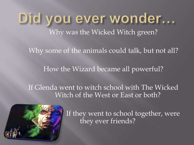 Gregory Maguire’s Wicked | PPT