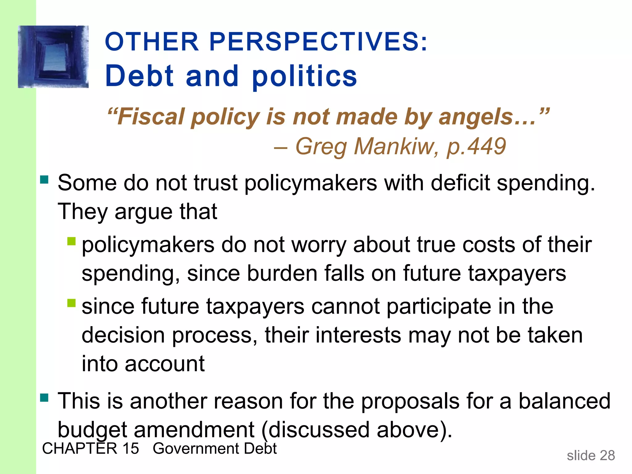 Gregory mankiw macroeconomic 7th edition chapter (15) | PPT