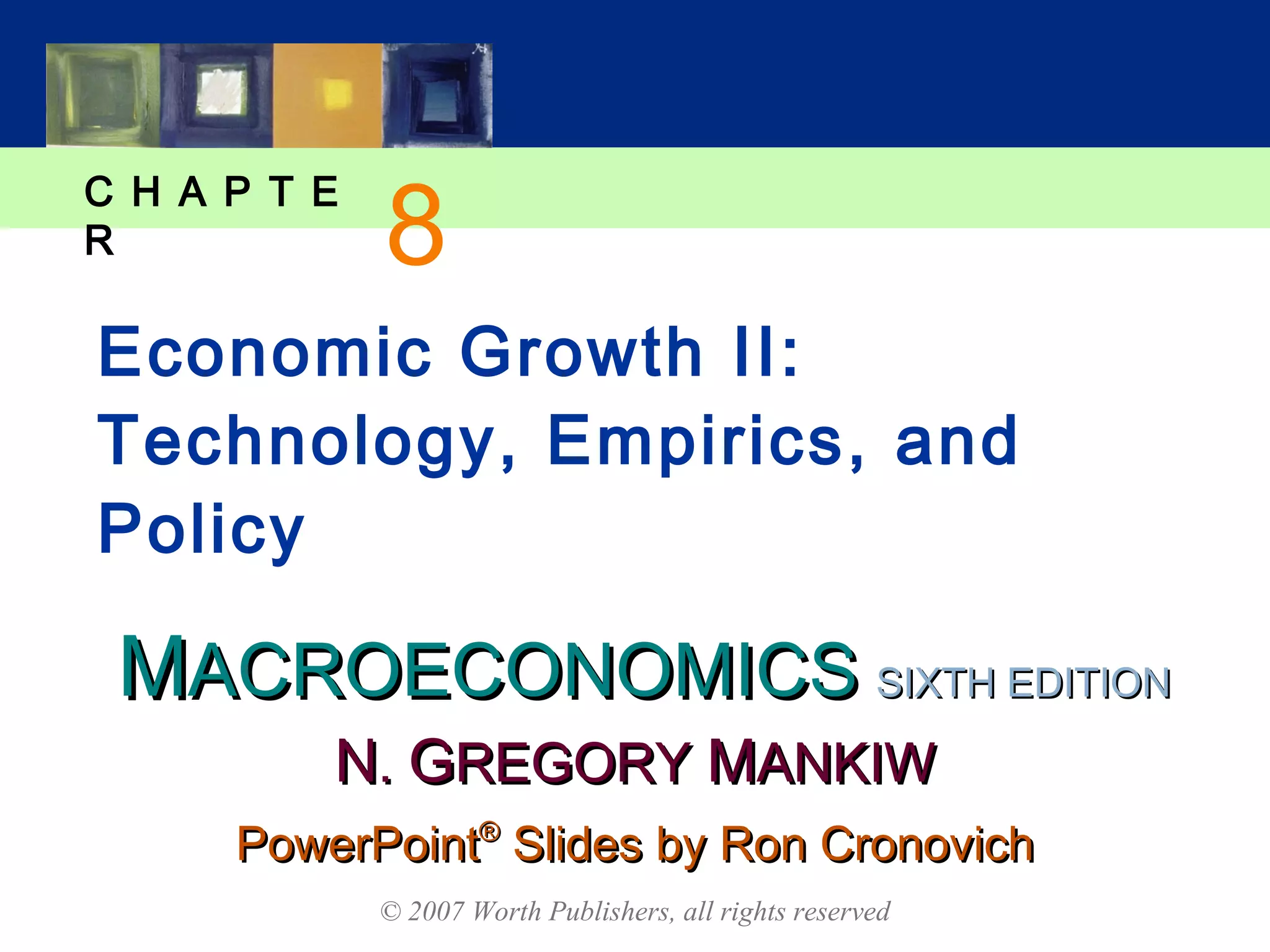 Gregory mankiw macroeconomic 7th edition chapter (8) | PPT