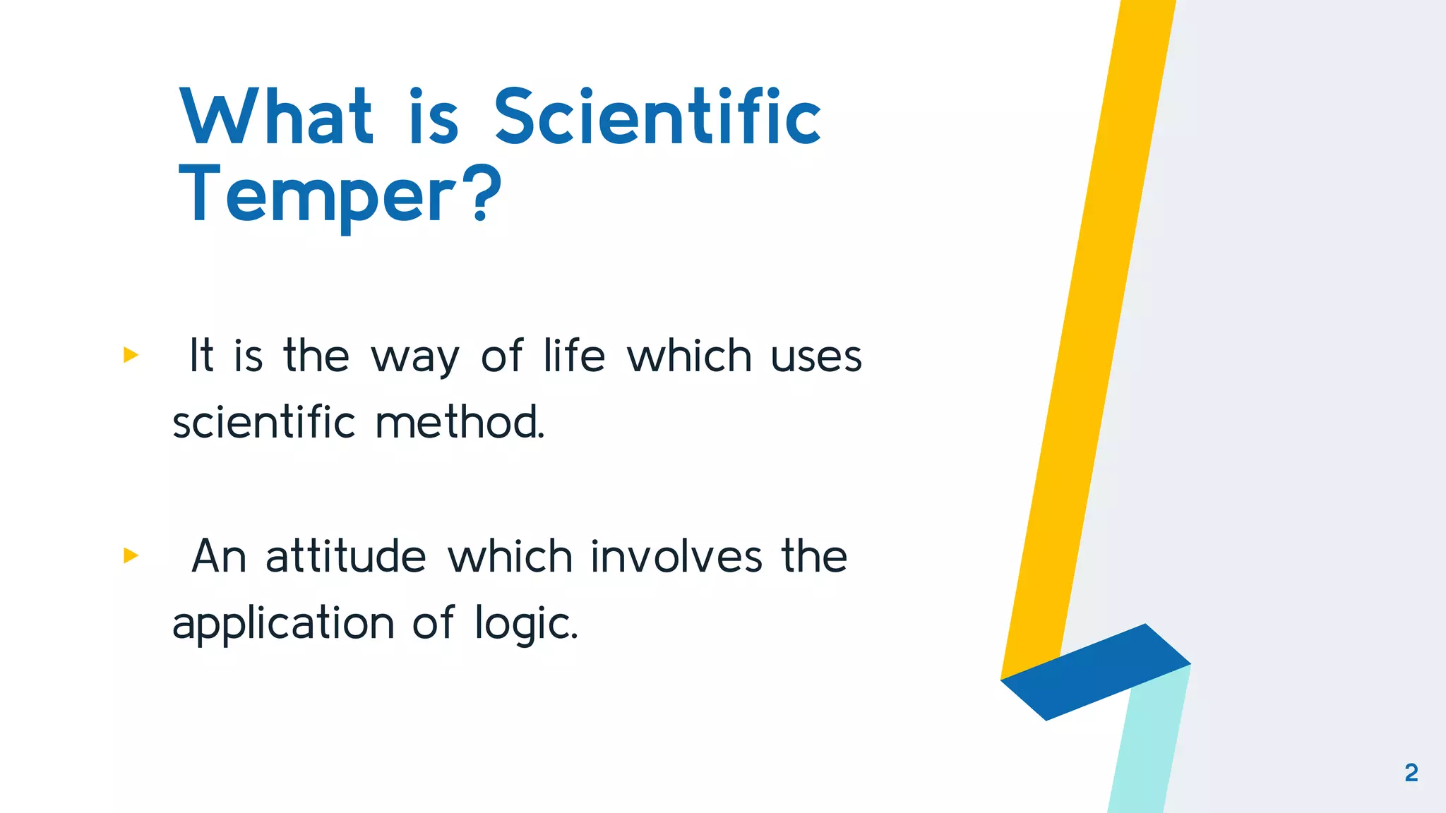 Scientific temper physical science | PDF