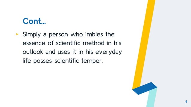 Scientific temper physical science | PPT