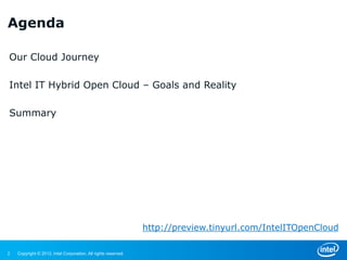 Gregory Touretsky - Intel IT- Open Cloud Journey | PDF