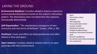 Turning the Page: Complex Adaptive Systems in Emergency Management | PPTX