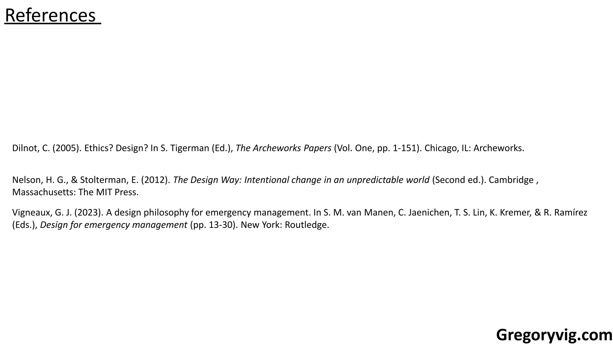 Gregory Vigneaux: Design Ethics for Emergency Management Consultants | PPTX