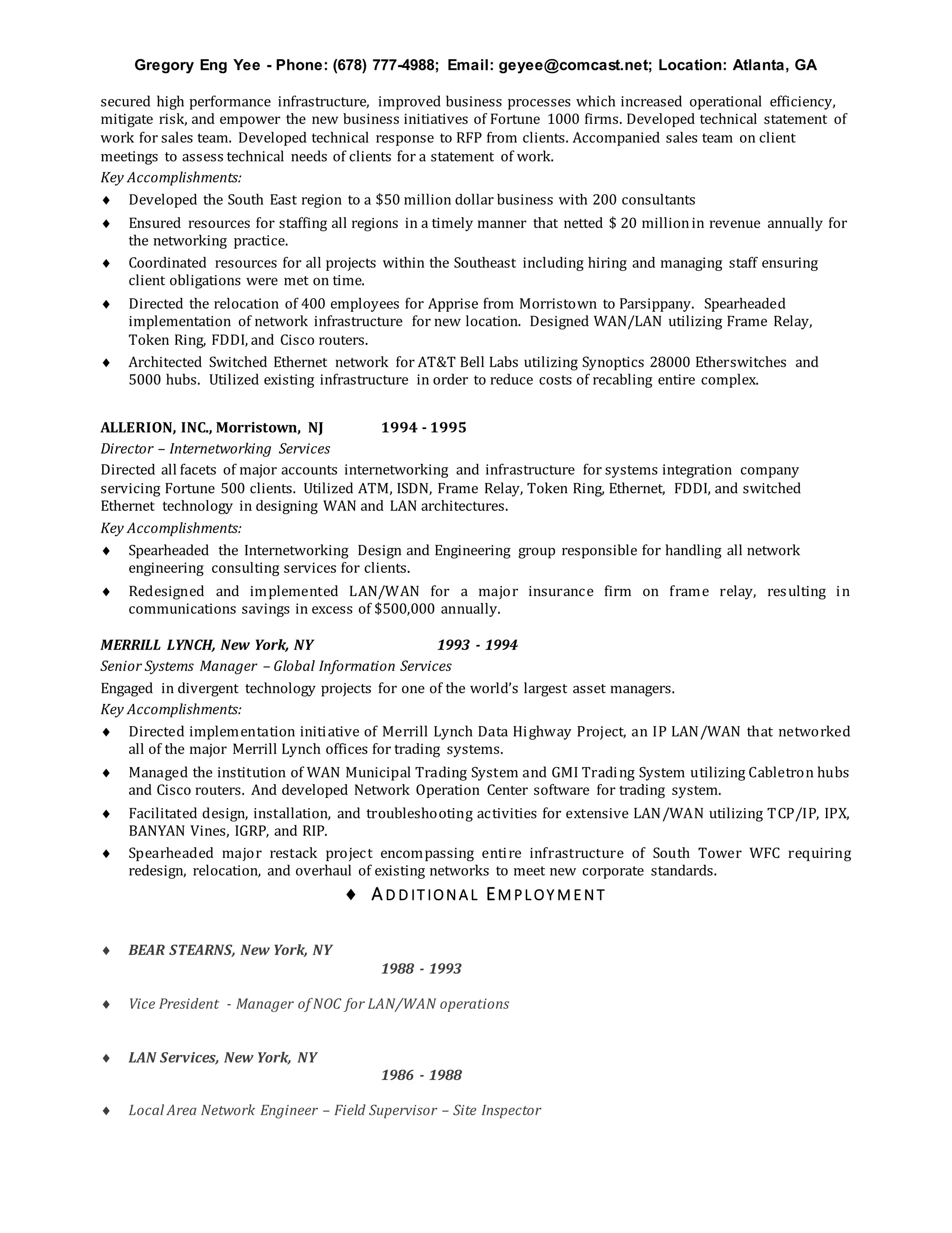 Gregory yee _resume | DOCX