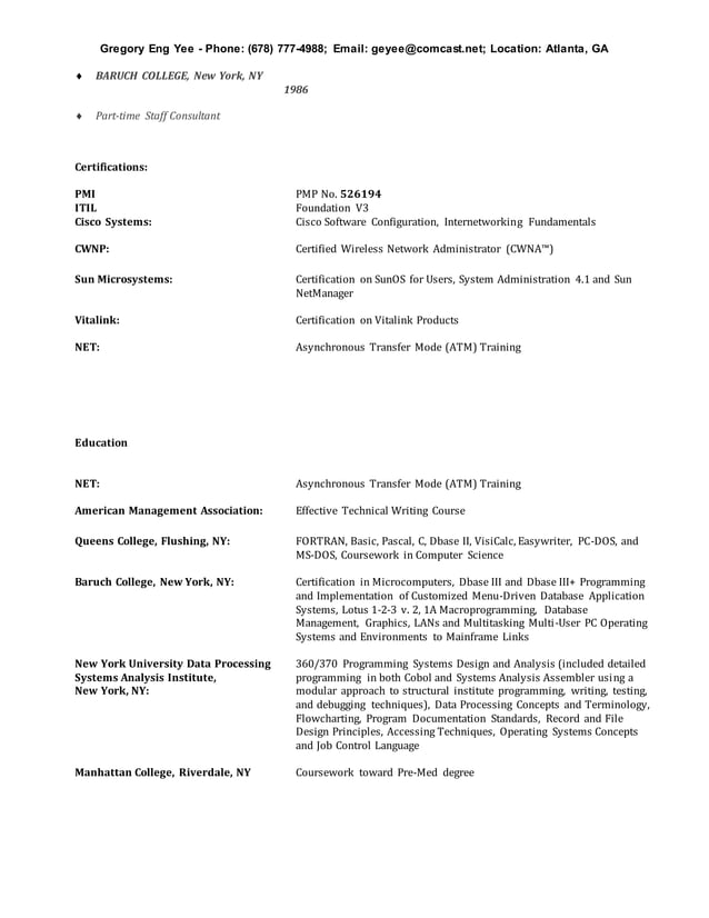 Gregory yee _resume | DOCX