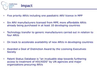 Expanding Access, Increase Innovation, Promote Health in HIV | PPT