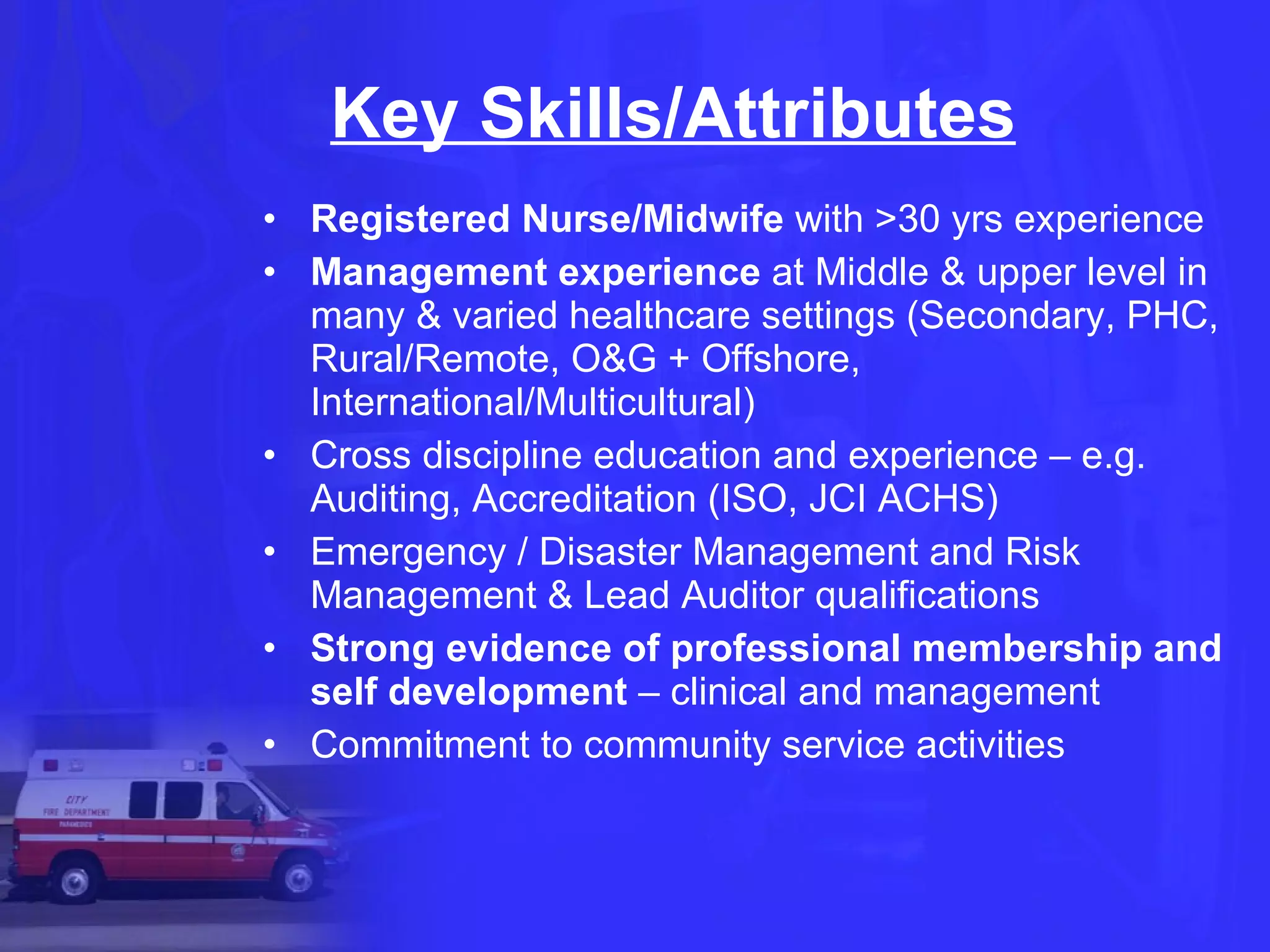 Greg Rayner Profile Info Dec11 | PPT