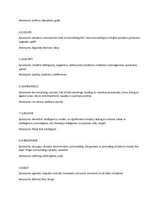 Gre Group Words | PDF