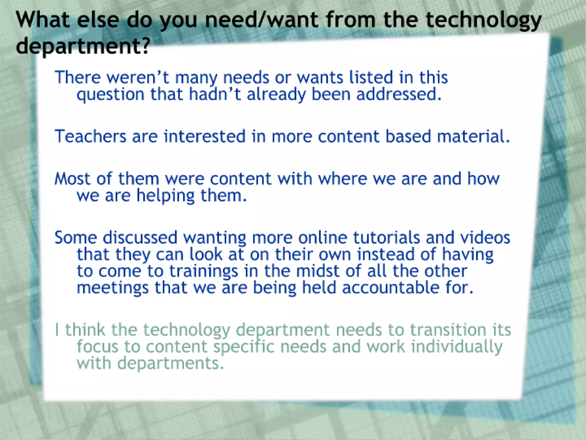 Needs Assessment - Gregson (EDTC 6140) | PDF | Educational Assessment ...