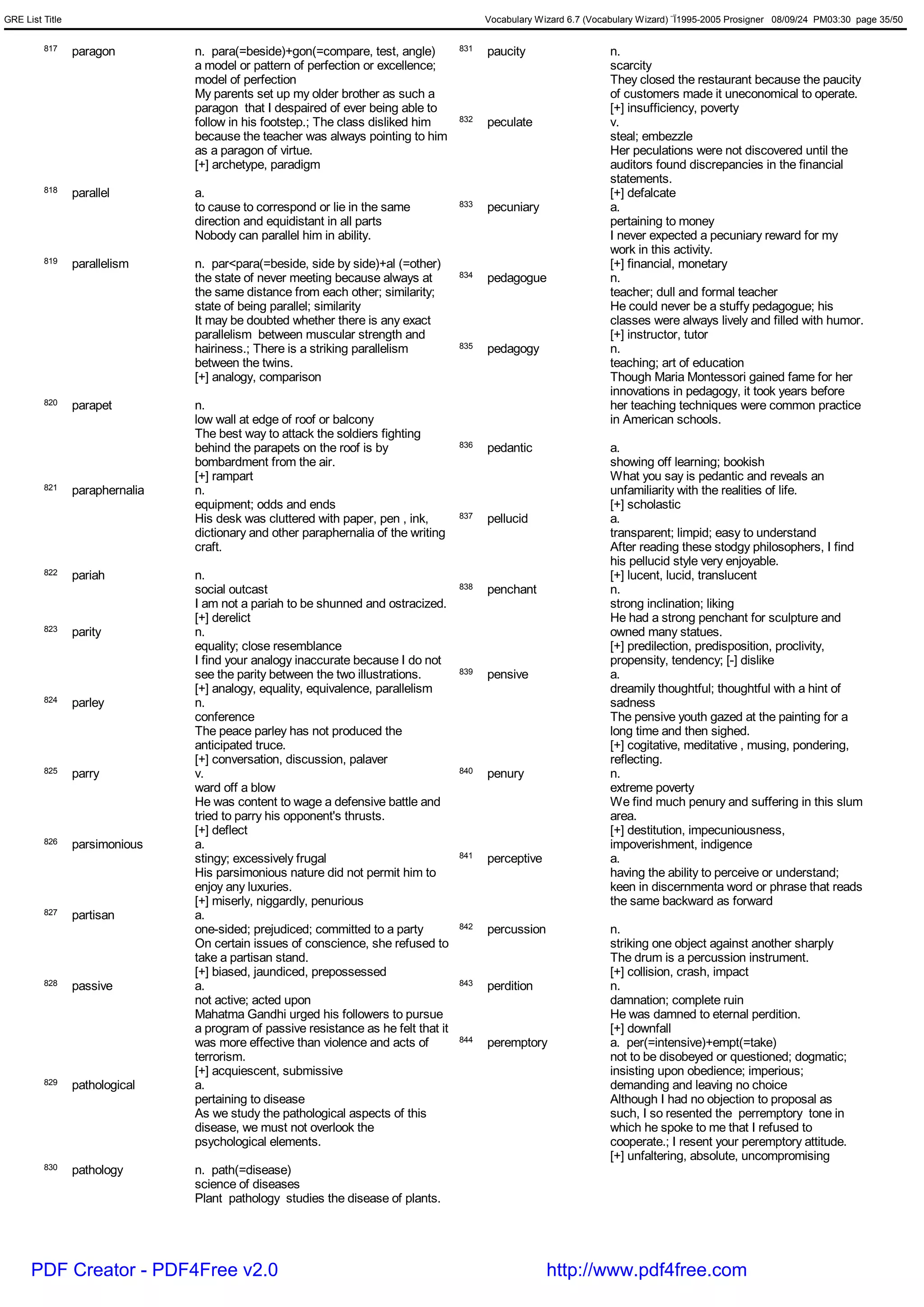 GRE High Frequency Words | PDF