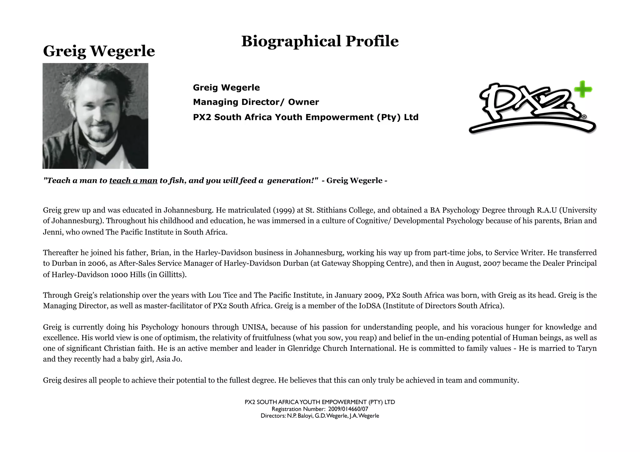 Greig Bio New | PPT