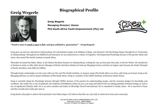 Greig Bio New | PDF