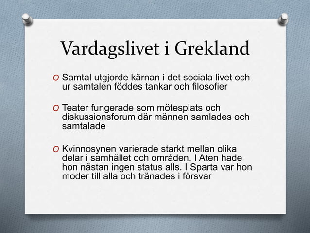 Grekisk Livsordning | PPT