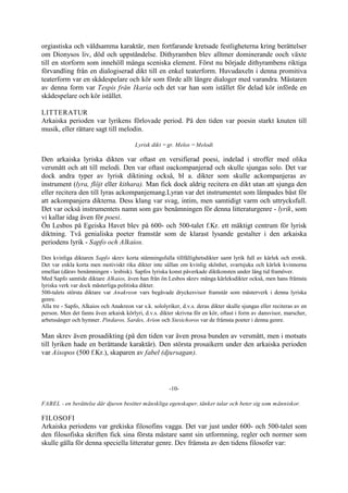 Antika Greklands kulturhistoria | PDF