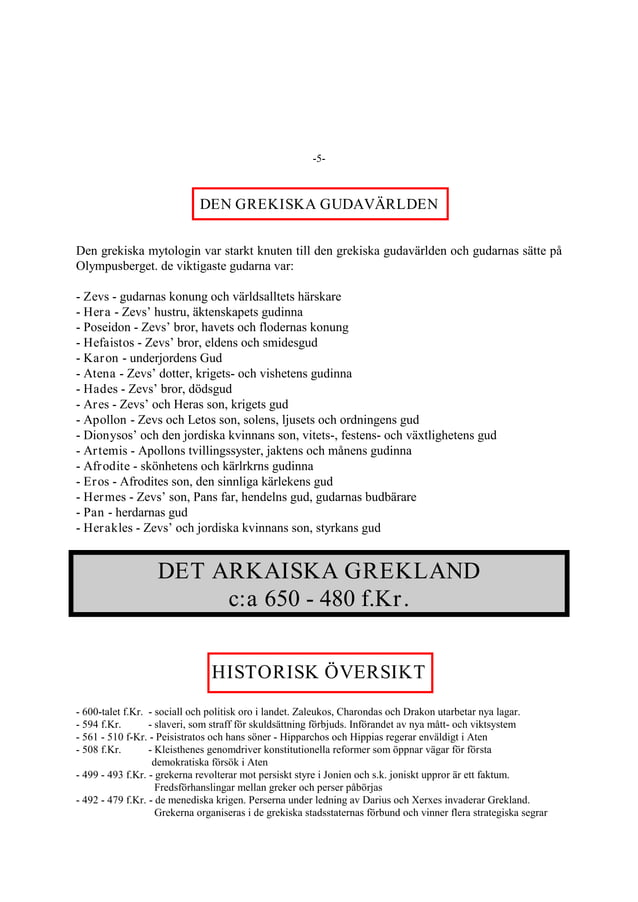 Antika Greklands kulturhistoria | PDF