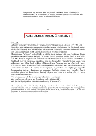 Antika Greklands kulturhistoria | PDF