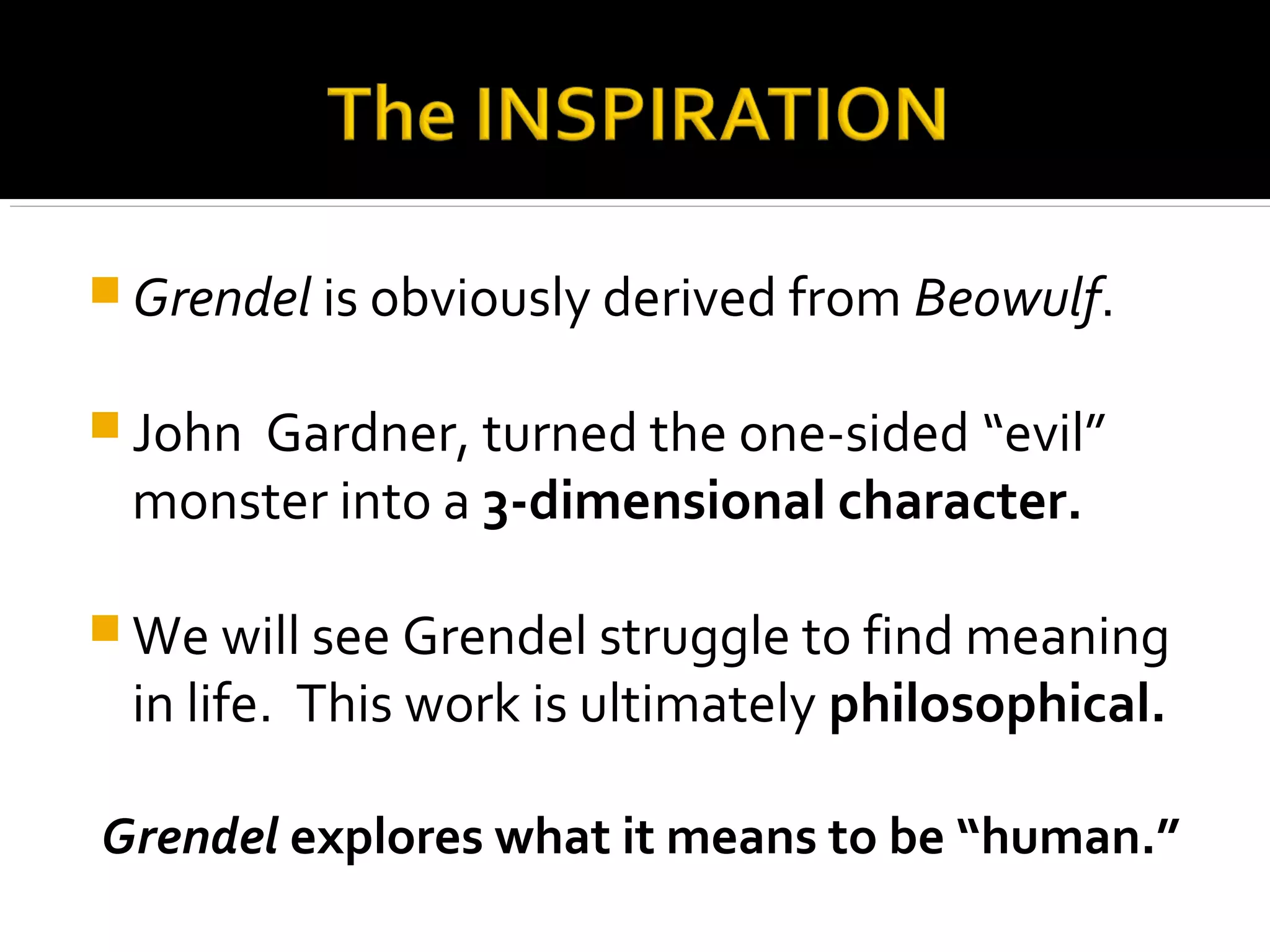 Grendel intro-powerpoint | PPT