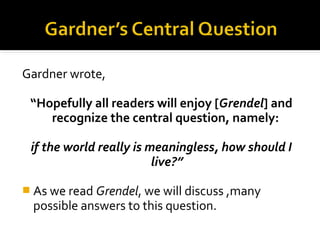 Grendel intro-powerpoint | PPT