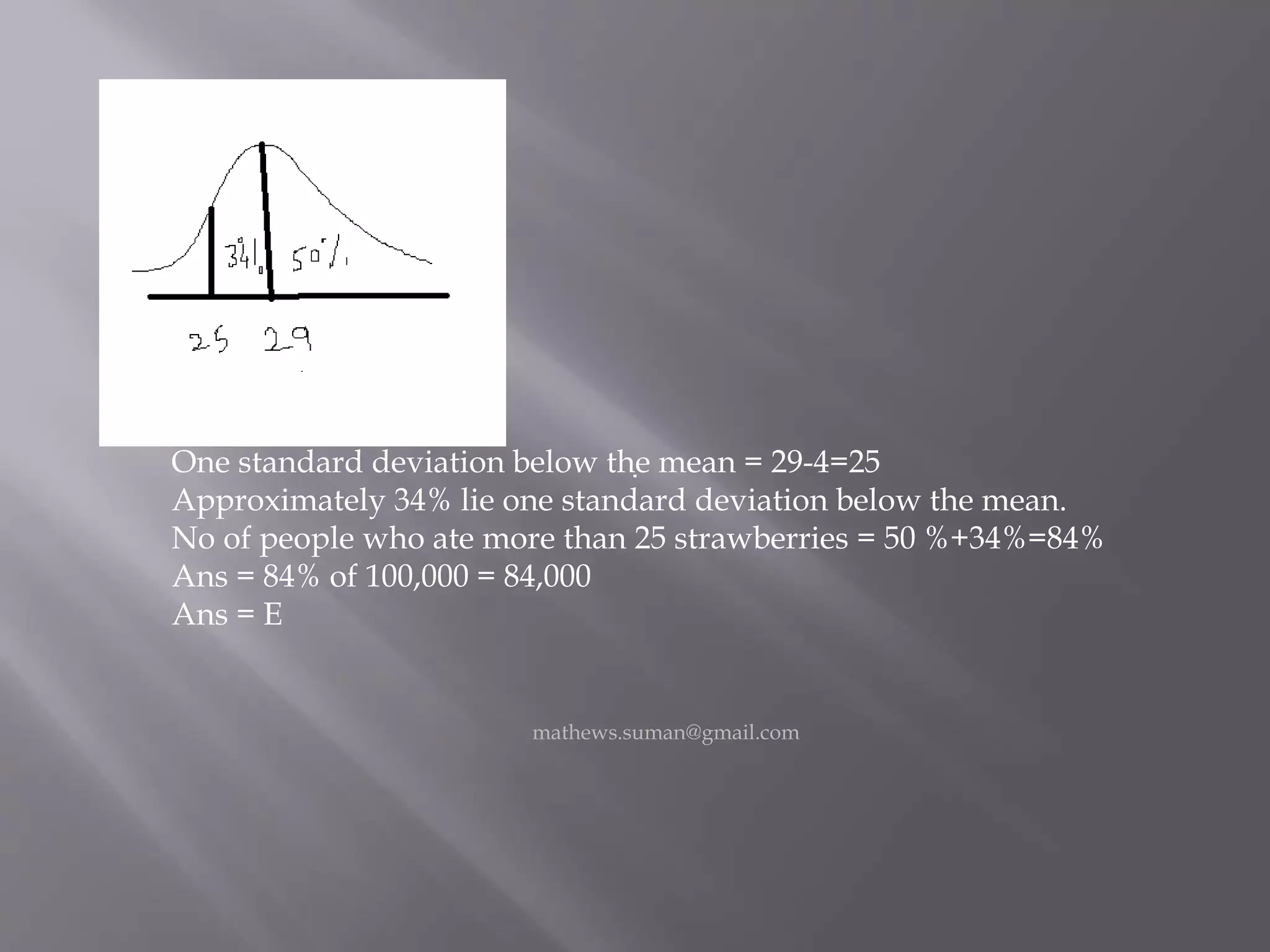 GRE NORMAL DISTRIBUTION PROBLEMS | PPT