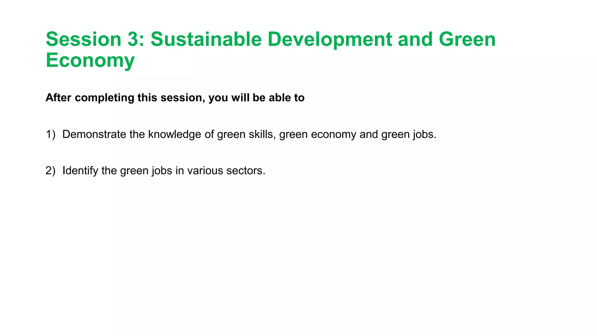 Green skills - IT Class 9 | PPTX