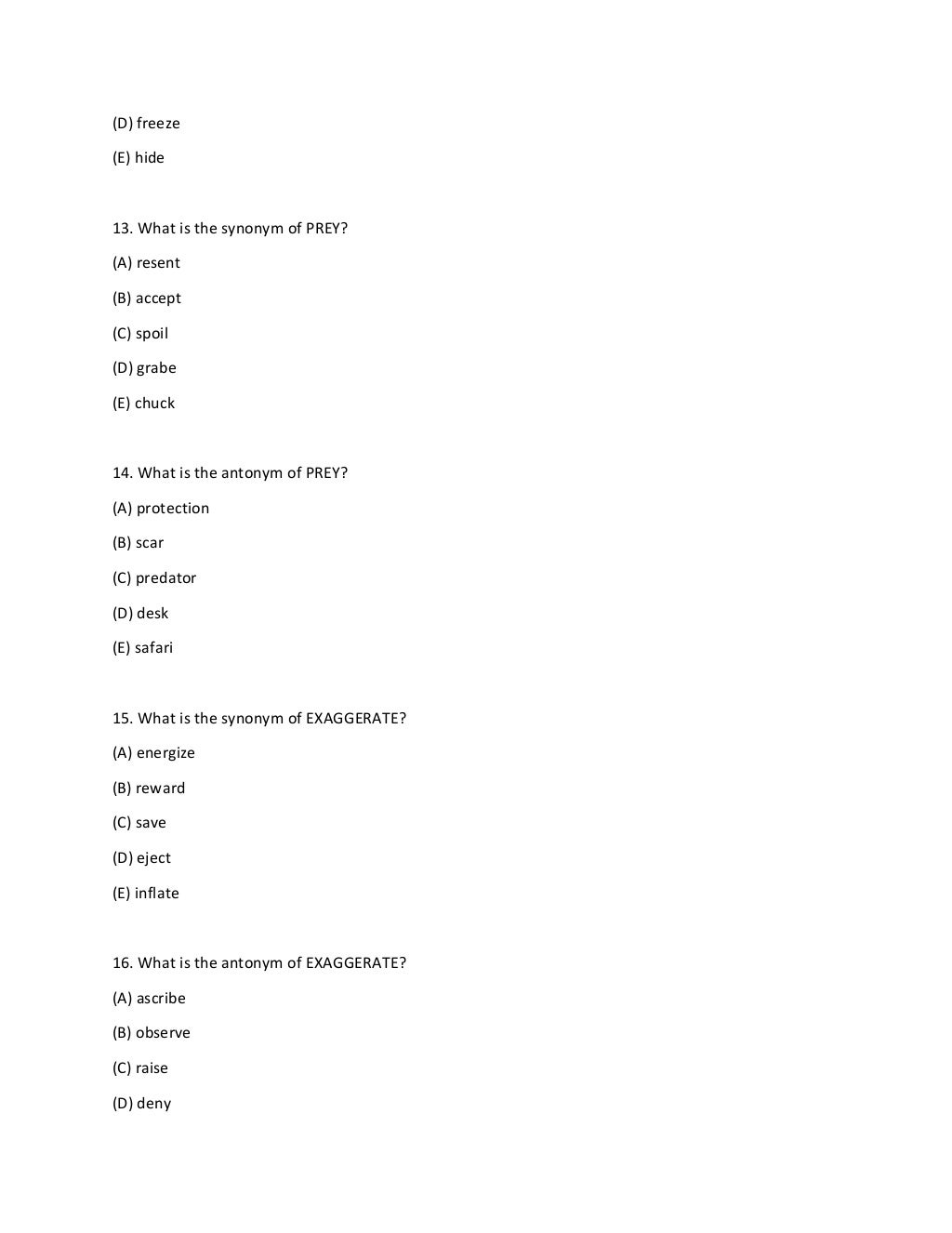 Gre Practice Flashcards | PDF