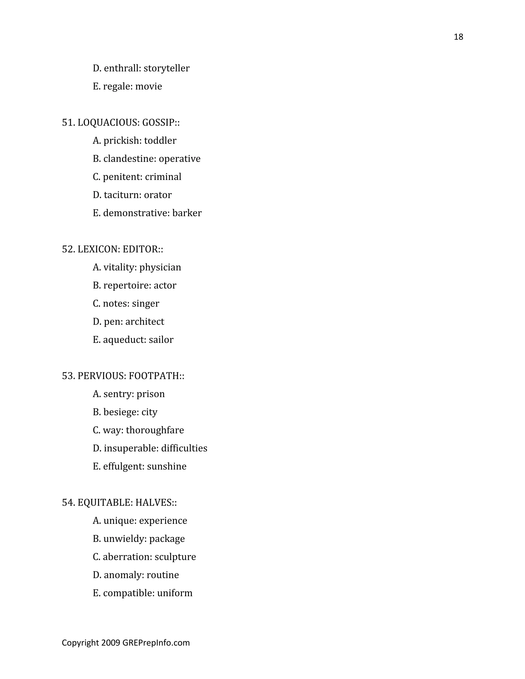 Gre practice test | PDF