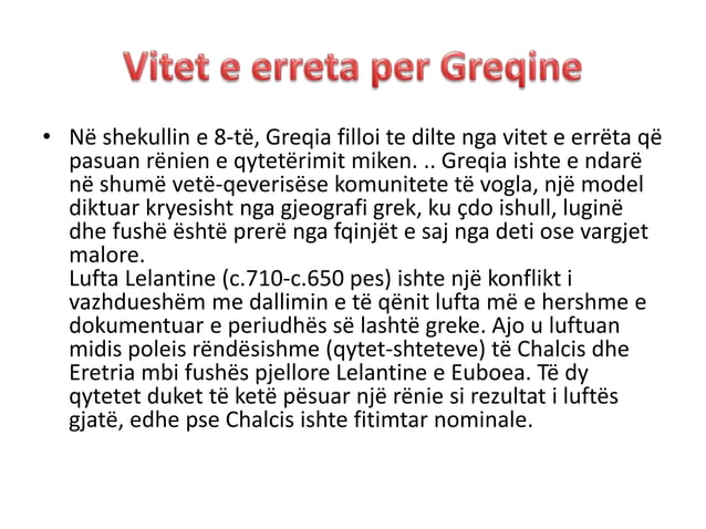 Greqia e lashte projekt | PPT
