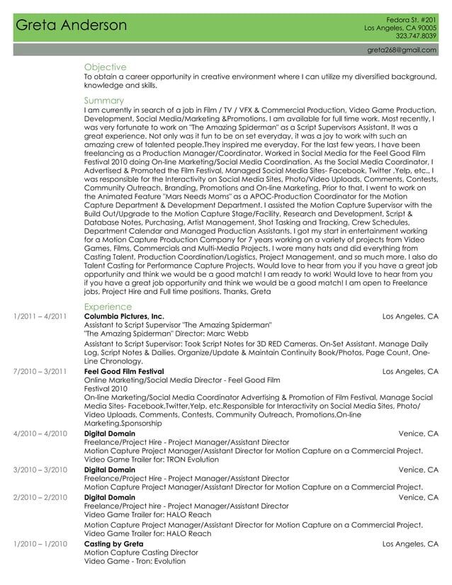 Greta Anderson Resume | PDF