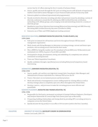 Check out Gretchen's CV-- TA Leader | DOC | Human Resources | Business