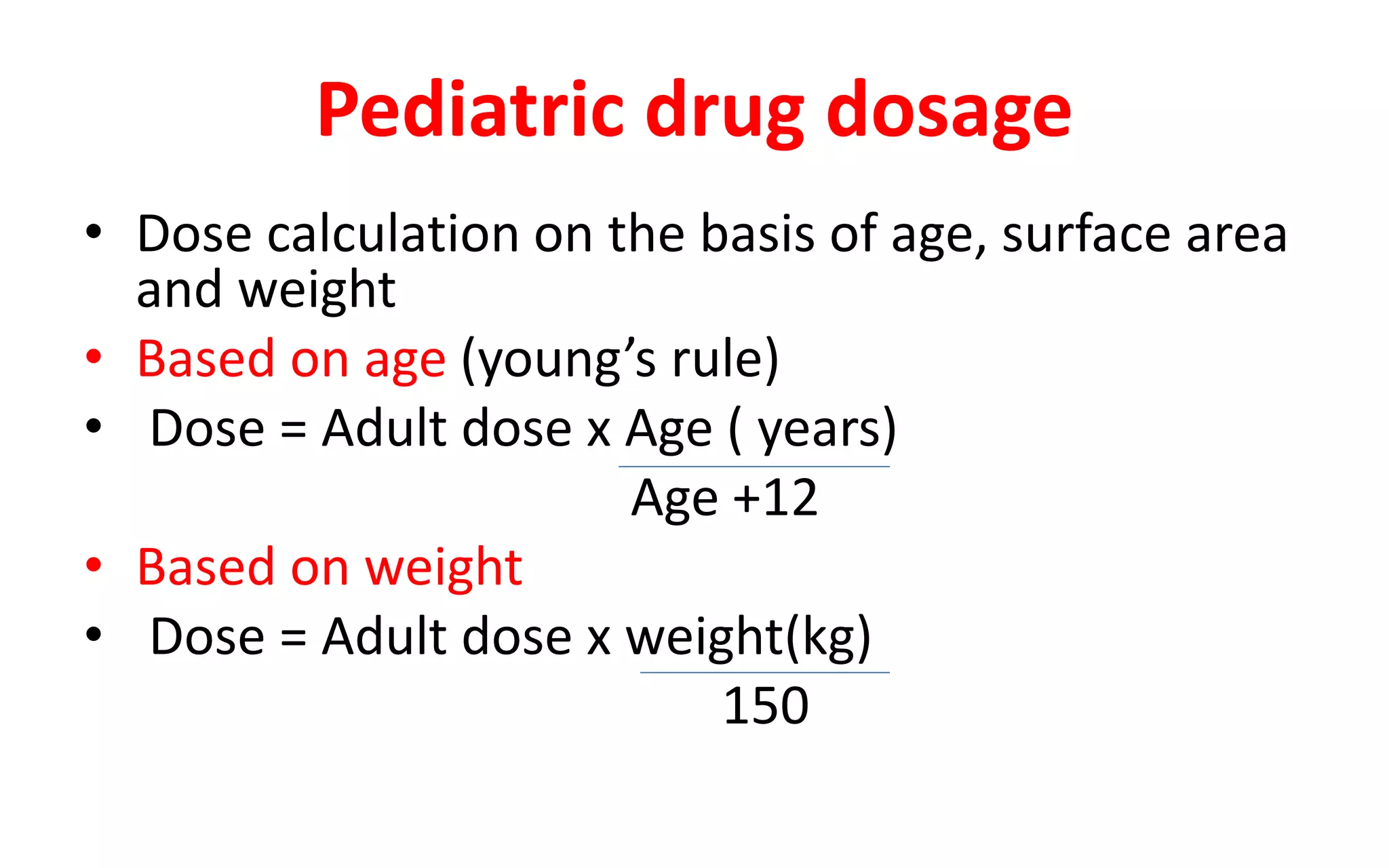 Geriatric & Pediatrics Pharmacology | PPTX