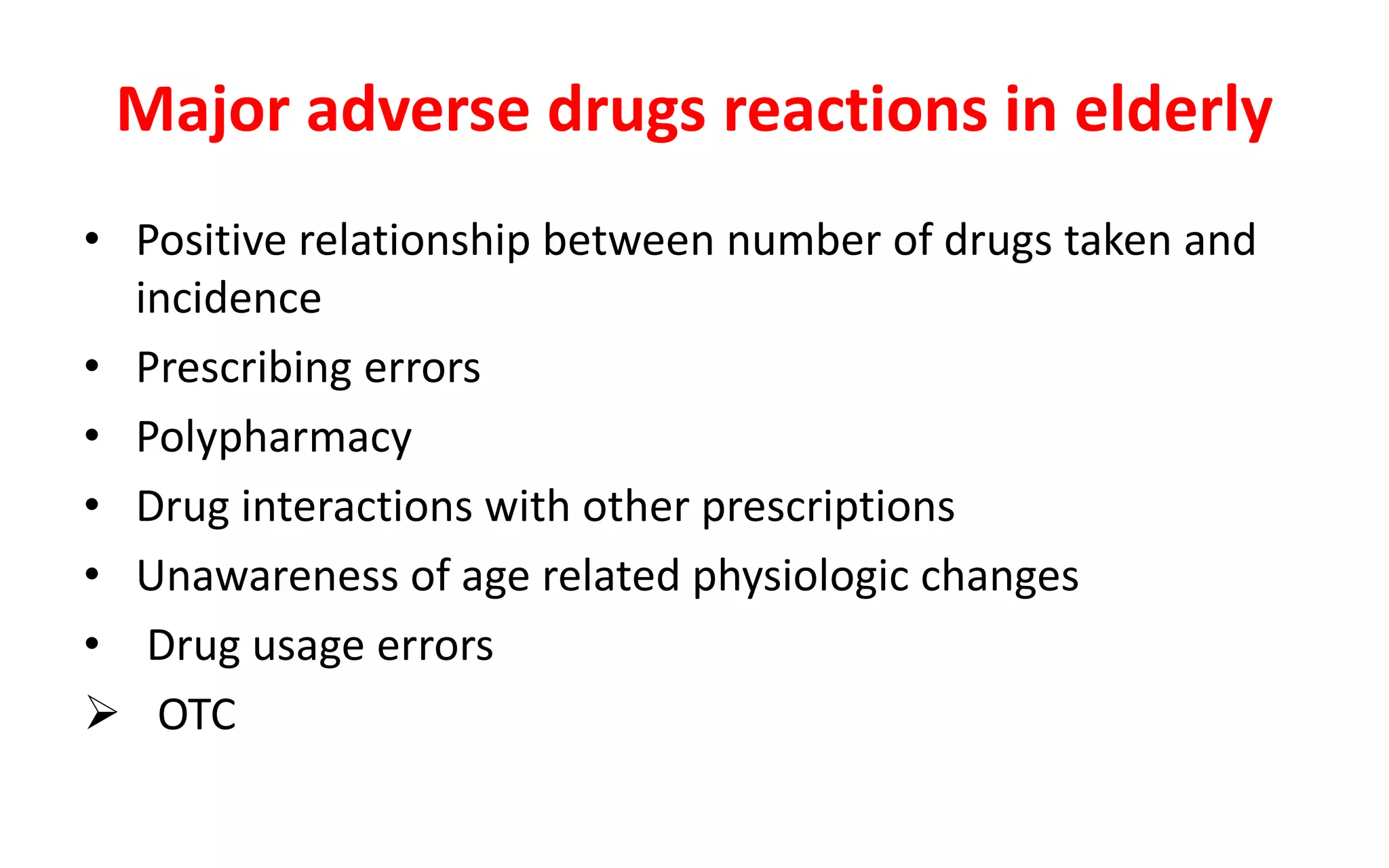 Geriatric & Pediatrics Pharmacology | PPTX