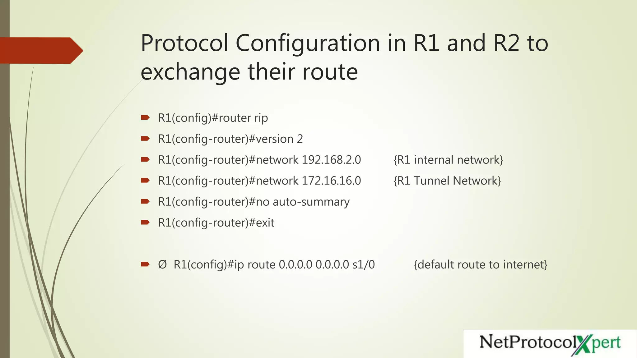 GRE Tunnel Configuration | PPTX