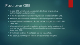 GRE tunnel, GRE over IPsec and ipsec over gre.pptx