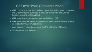 GRE tunnel, GRE over IPsec and ipsec over gre.pptx