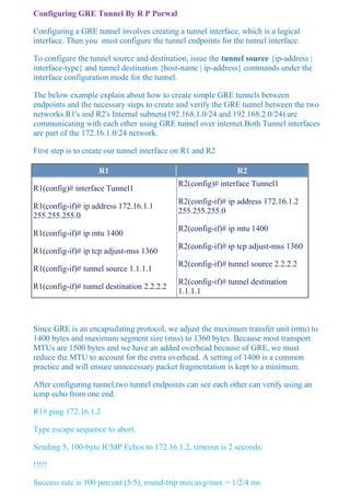 Gre tunnel pdf | PDF