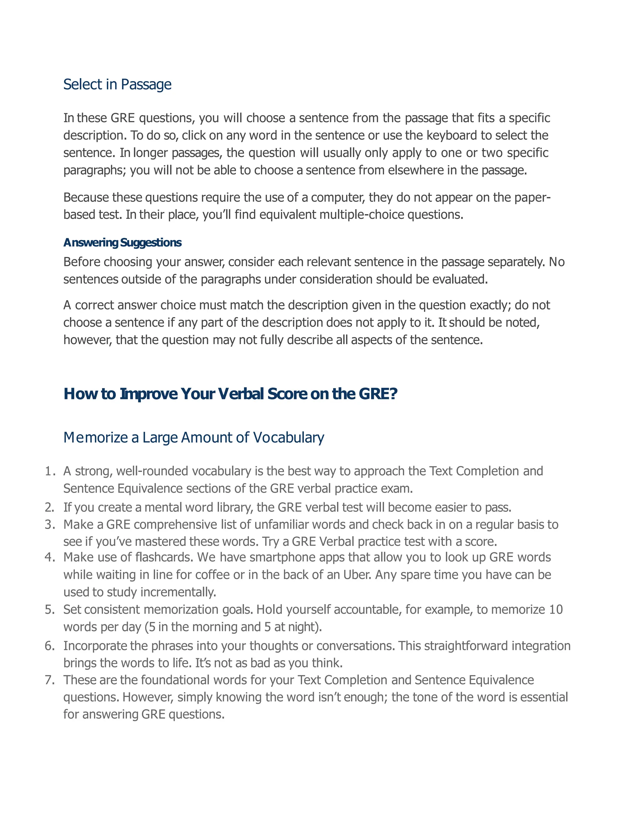 GRE Verbal Practice: Sample Questions and Answers | PPTX