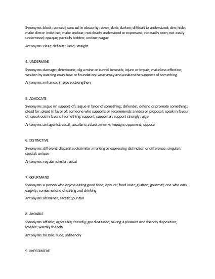 Gre Vocab Flashcards | PDF