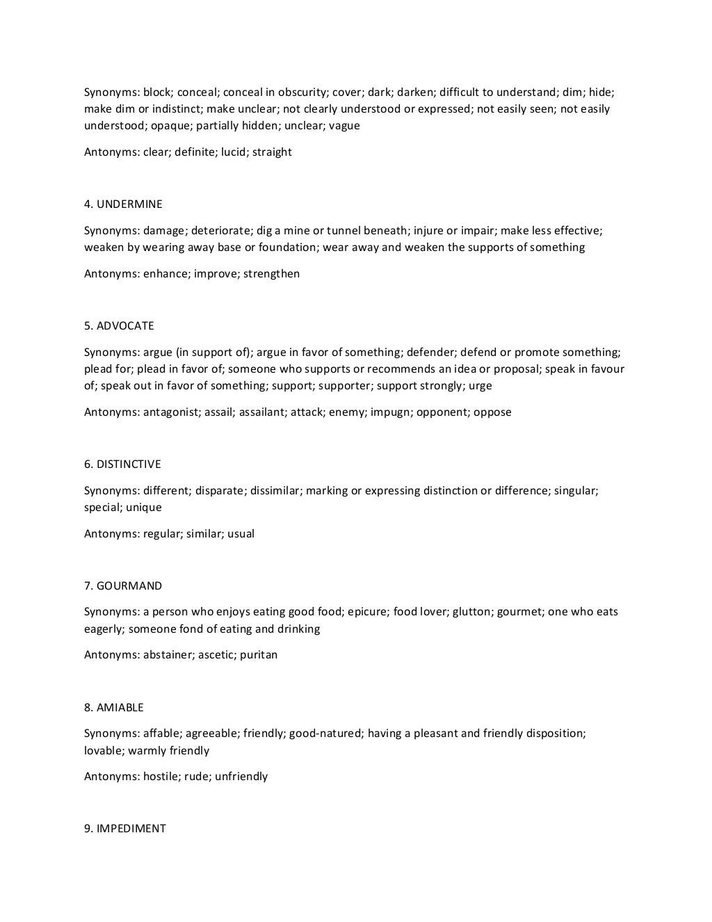 Gre Vocab Flashcards | PDF