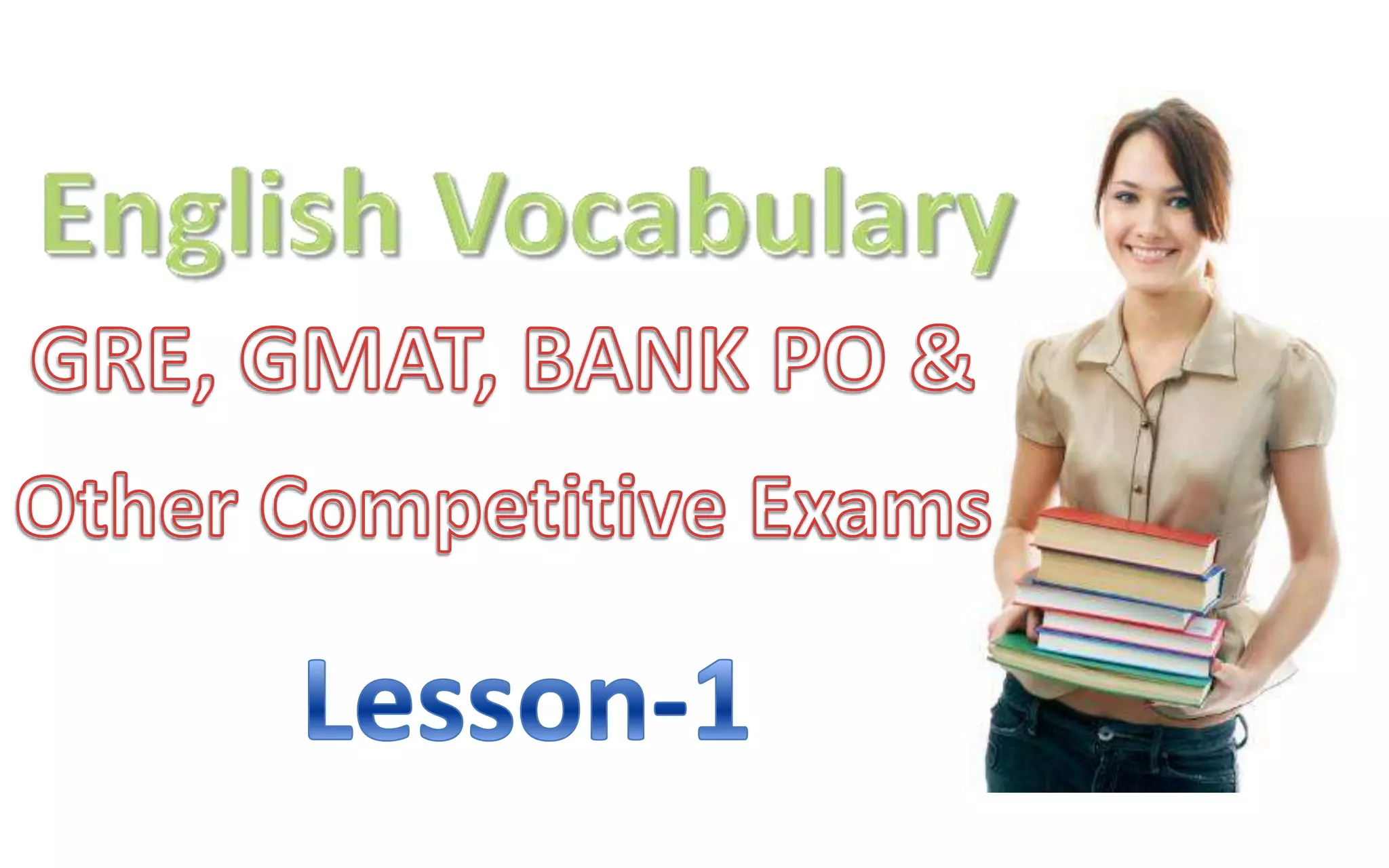 Gre vocabulary slides | PPTX