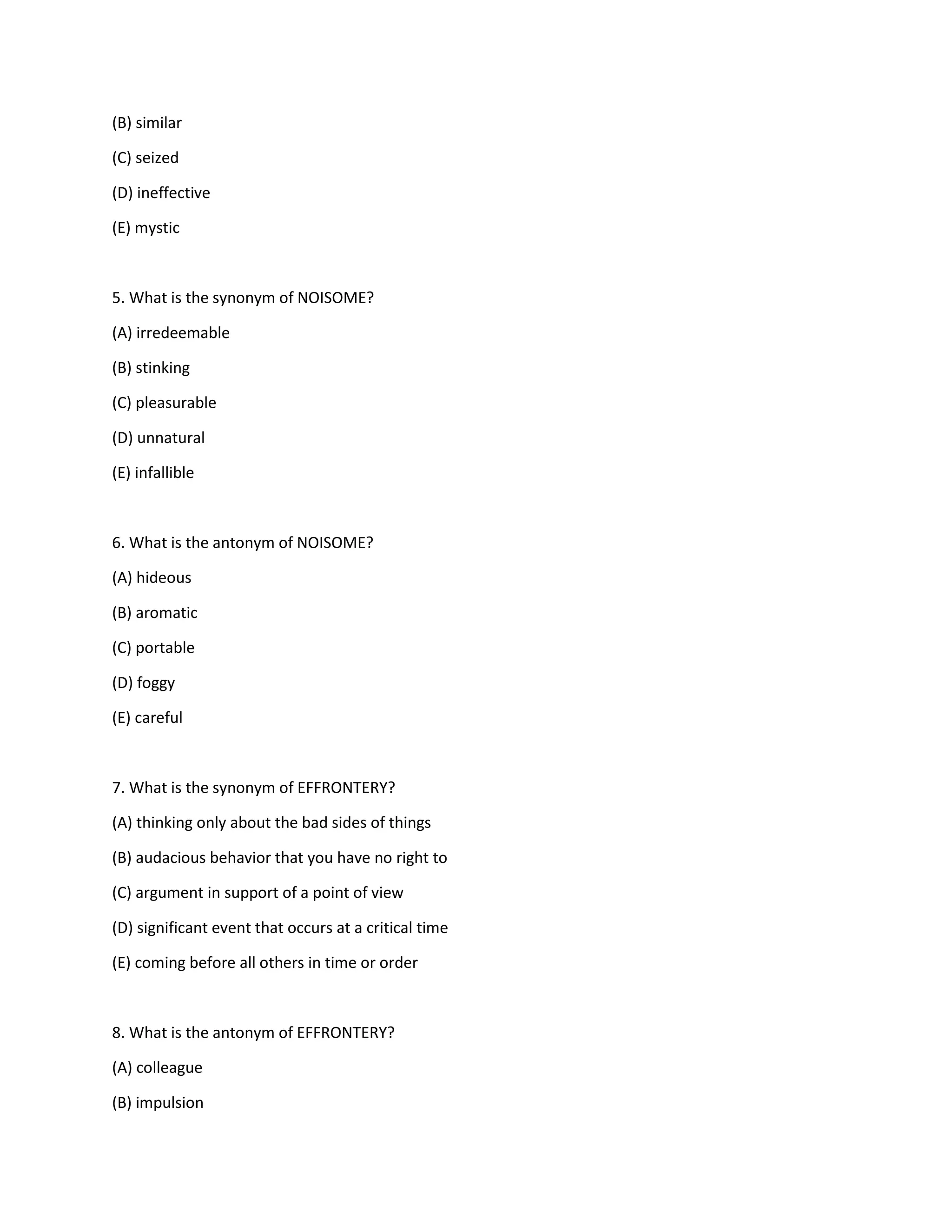 Gre Word Cards | PDF