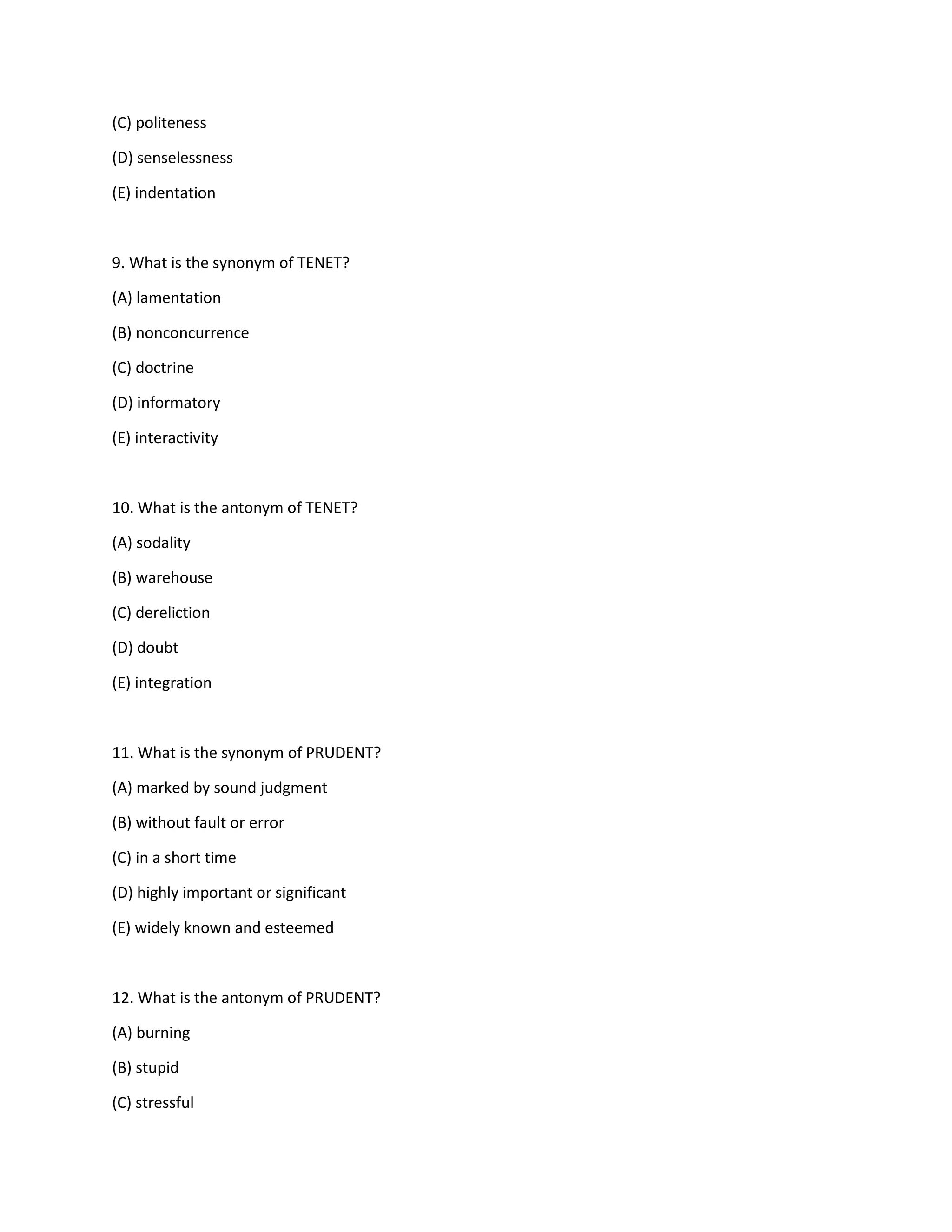 Gre Word Cards | PDF