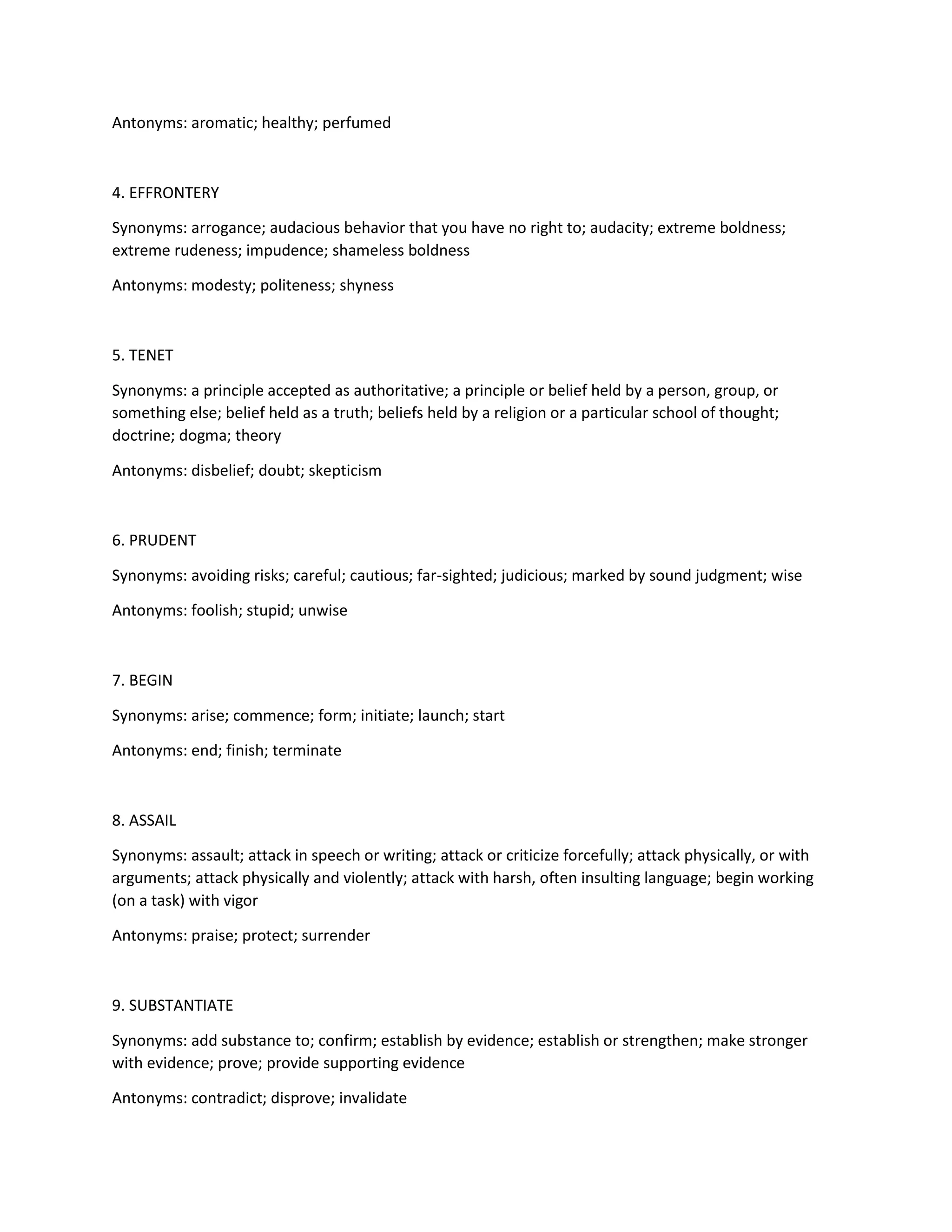 Gre Word Cards | PDF