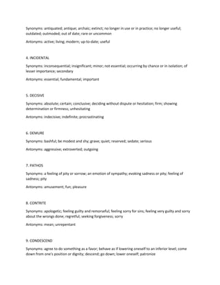 Gre Word List Flashcards | PDF