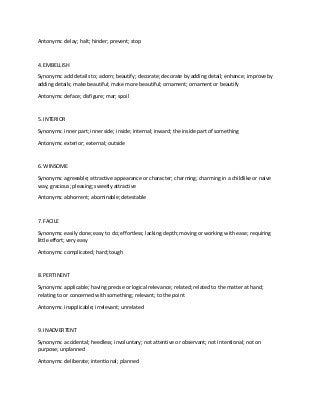 Gre Words Practice | PDF