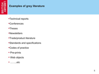 Grey literature - a hidden resource | PPT | Technology & Computing